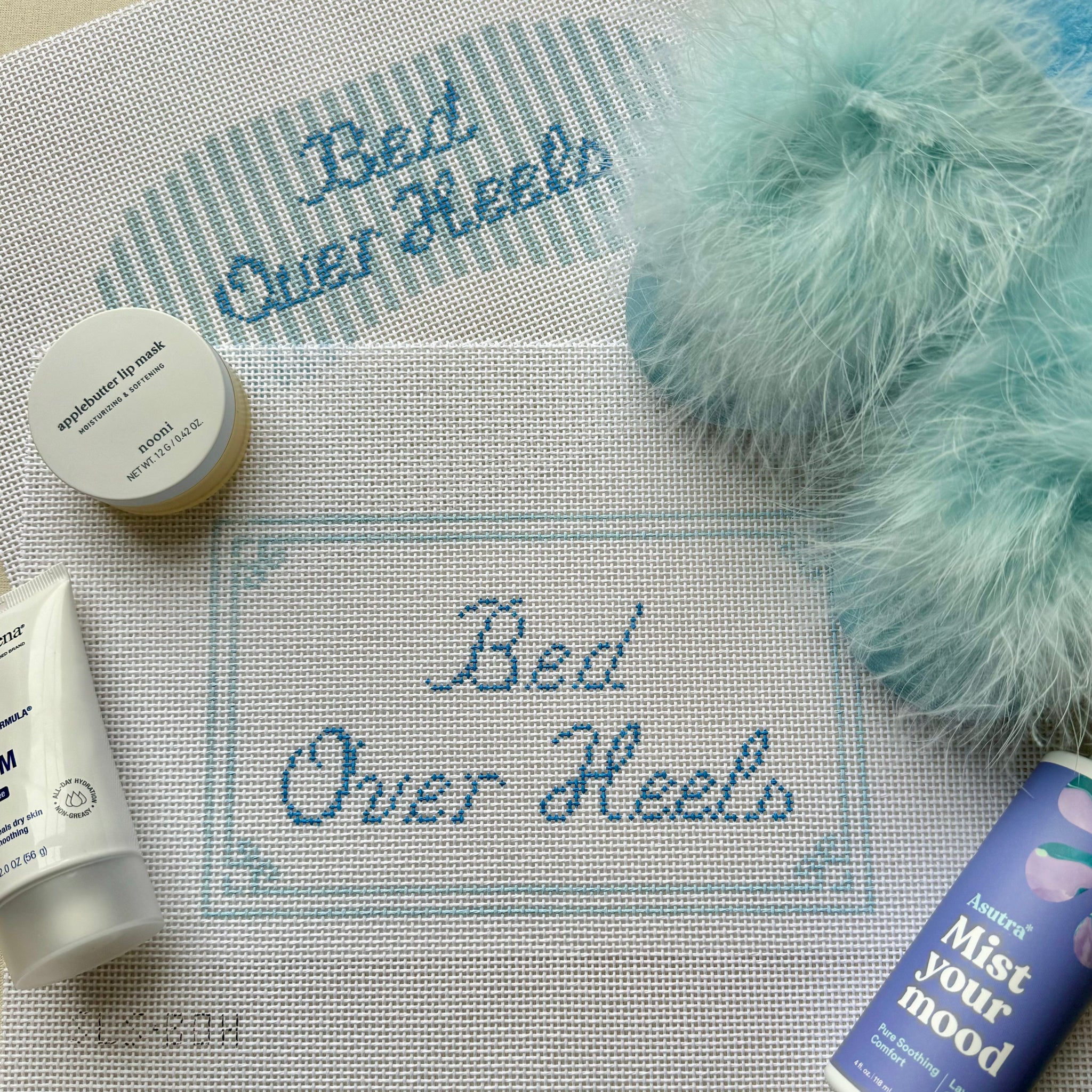Bed Over Heels Eye Mask Needlepoint Canvas – SLS Needlepoint